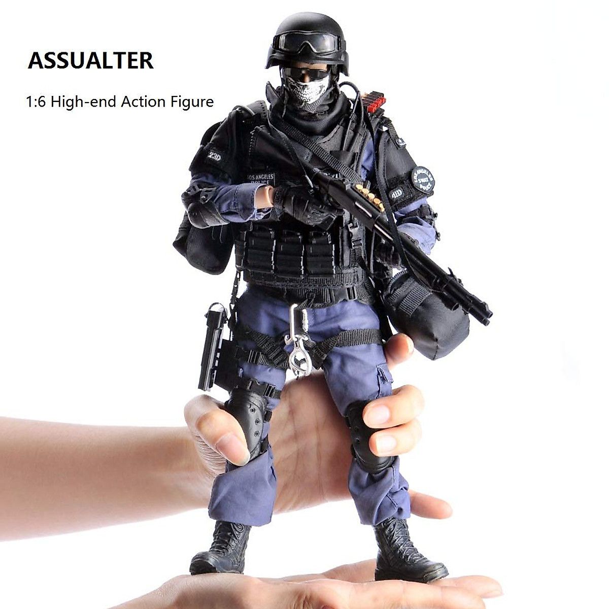 YEIBOBO ! Highly Detail Special Forces 12inch Action Figure SWAT Team (ASSUALTER)