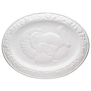 Red Vanilla Classic Turkey Platter, 18", White