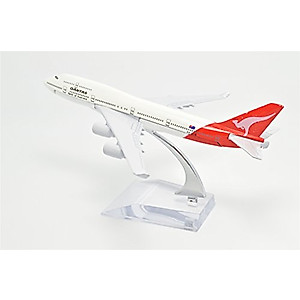 TANG DYNASTY(TM) 1:400 16cm B747-400 Qantas Metal Airplane Model Plane Toy Plane Model
