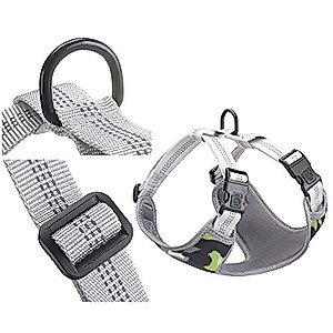 Adjustable Pet Harness Breathable Dog Chest Straps Vest Type Pet Chest Back Reflective No- Pull Dog Harness for Pet (Green, Size M) Dog Costumes Dog Clothes