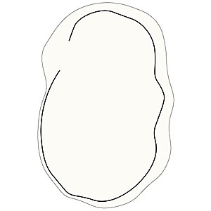 Contemporay White Irregular Shapes Area Rug for Living Room Boho Chic Soft Girls Nursery Bedroom Dining Room Floor Decor Luxury Ultra Home Office Carpet Durable Kirchen Runner Rug 5x7