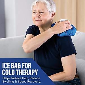 Ice Bag 9 inches- Convenient and Reusable Ice Bag for Injuries, Muscle Aches, Scrapes, or Strains – Easy to Use Ice Bag for Knees – Durable and Reliable Cold Packs
