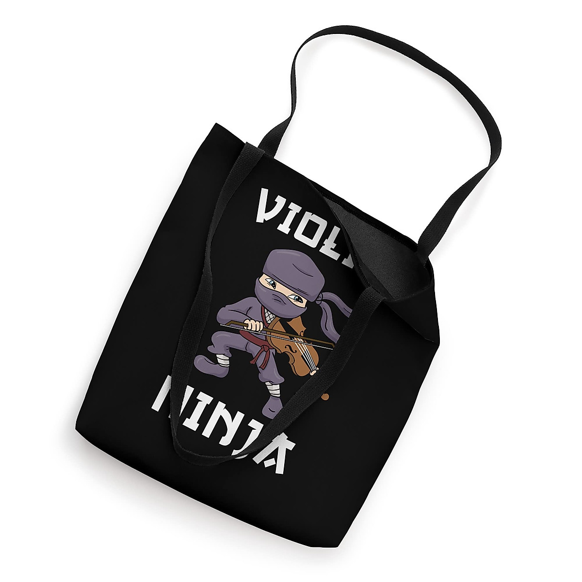 Violin Ninja Violinist Fiddle Orchestra Classical Music Tote Bag