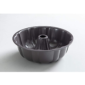 SAVEUR SELECTS Pizza and Fluted Tube Pan Bakeware Set, Non-stick, Warp-resistant Carbon Steel, Dishwasher Safe, Artisan Series