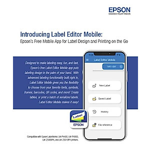 LABELWORKS Epson LW-PX400 Industrial Label Maker Kit - Complete Kit with Accessories, Shrink Tube and Self-Laminating Wrap Compatible, Portable Wireless Label Printer