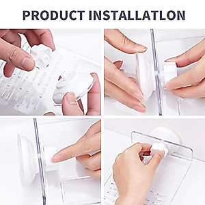 Turtle Basking Platform, Turtle Tank Platform Aquarium Animal Transparent Sink Wharf, Reptile Habitat, Climbing Shelf Turtle Tank Dock Floating Decor with Sucker Cap Medium