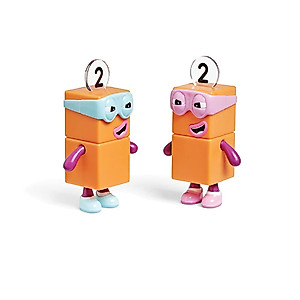 Learning Resources Numberblocks Four and The Terrible Twos, Official Collectible Toys, Includes Numberblocks Four and 2 x The Terrible Two, with Posable Arms for Realistic Play, Suitable for Display