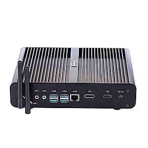 HUNSN 4K Fanless Mini PC, Desktop Computer, Server, Intel Core 11th Gen I7 1165G7, Windows 11 pro or Linux Ubuntu, BM14, DP, HDMI, LAN, 64G RAM DDR4, 1TB NVME SSD