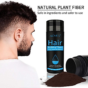 Hair Building Fibers,Hair Thickening Fibers Spray Pump 2-in-1 Kit Set,Thicker Fuller Hair in 15 Seconds-Instantly Conceals Hair Loss,Natural Formula Hair Thickener for Fine Hair for Women & Men​