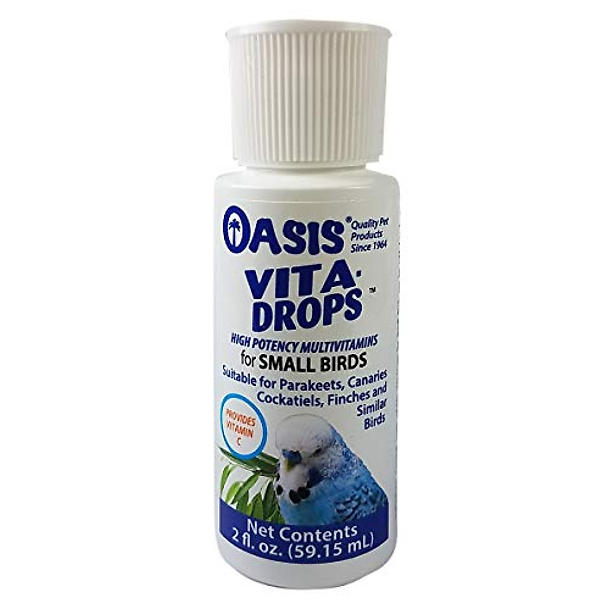 OASIS #80257 Vita Drops for Small Birds, 2- ounce liquid multivitamin