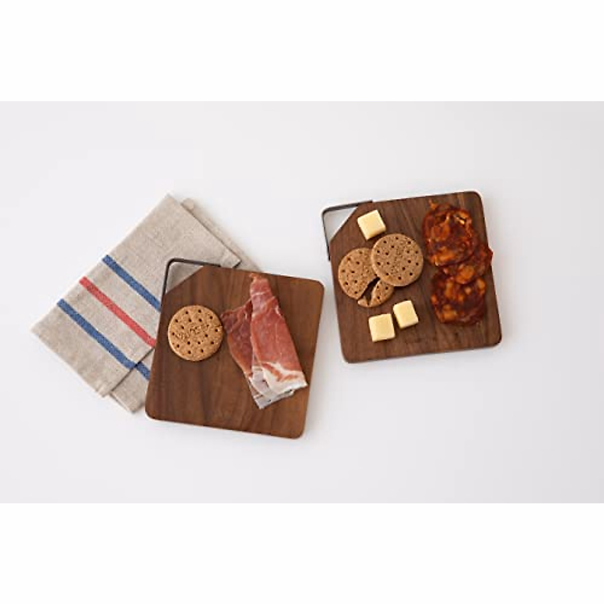 Trivets for Hot Pots and Pans, 2 Pack, North American Black Walnut Wood, Coaster, Heat Resistant Surface and Countertop Protection for Kitchen and Dining Room, Decorative Hot Dish Holder