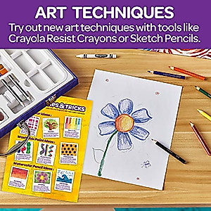 Crayola Table Top Easel & Art Kit (65 Pcs), Kids Painting Set, Gifts for Kids, Ages 4+