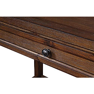 OSP Home Furnishings Baton Rouge Writing Desk, Walnut