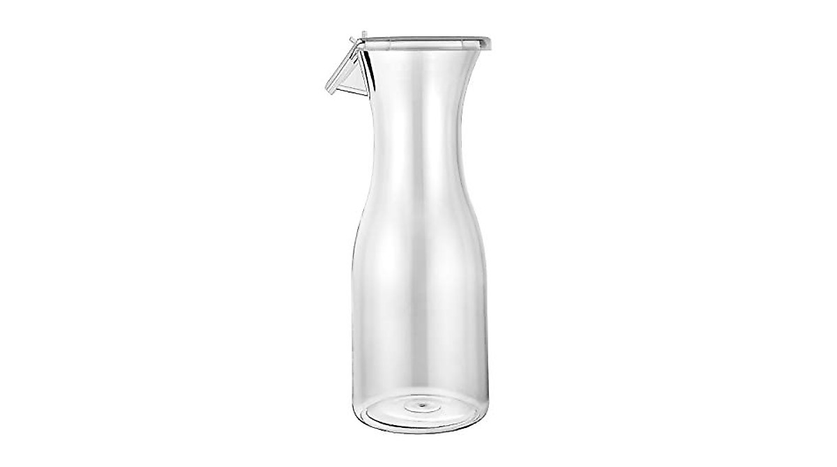Elegant 20 oz Clear Acrylic Carafe - Unbreakable Design