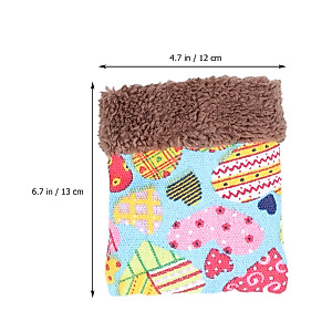 POPETPOP 3pcs Chinchilla Bedding Fleece Sleeping Bag Hamster Cage Bedding Guinea Pig Bed Pet Bed House Hamster Sleeping Bag Bed Linings Hug Cup Cotton Nest Mice Warm Mat Hamster House Bed