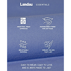 Landau Essentials Relaxed Fit 2-Pocket Elastic Scrub Pants for Women 8327