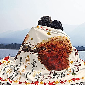 SHELABS to My Mom Blanket Mother Gifts from Daughter Throw Blanket for Bed Couch Sofa Birthday for Your Mother Warm Fleece Blanket Talking Love to Mom, 50x60inch