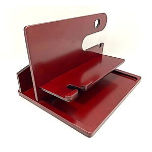 Gifts for Men Wood Phone Docking Station Gifts for him Husband Nightstand Organizer Cell Phone Stand Watch Holder Wallet Station Desk Organizers Gifts for Dad Birthday Gifts for Men