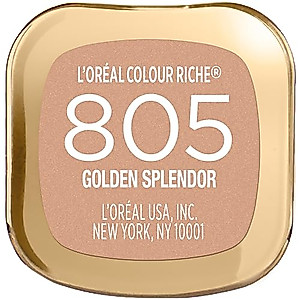 L'Oreal Paris Colour Riche Original Creamy, Hydrating Satin Lipstick with Argan Oil and Vitamin E, Golden Splendor , 1 Count