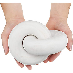 fghuim Decorative Wood Chain Home Decor Wood Knot Desk Shelf Decorations for Living Room Coffee Table Decor