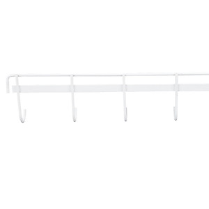 Okuyonic Wall Mounted Coat Rack, 304 Stainless Steel Simple Easy Installation Decorative 2pcs Rust Proof Coat Rack for Bedroom for Bathroom (6 Hooks 2 White)