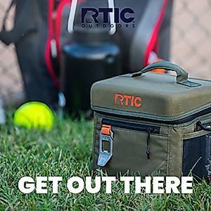 RTIC 8 Can Everyday Cooler, Soft Sided Portable Insulated Cooling for Lunch, Beach, Drink, Beverage, Travel, Camping, Picnic, for Men and Women, Navy