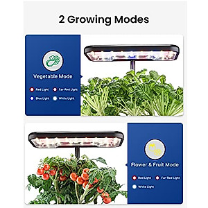 iDOO Hydroponics Growing System Indoor Garden, Plants Germination Kit with Pump, Automatic Timer LED Grow Light for Home Kitchen Gardening,8 Pods Herb Garden Kit Indoor Up to 15",Black