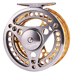 Fly Fishing Reel Large Arbor 2+1 BB with CNC-machined Aluminum Alloy Body and Spool in Fly Reel Sizes 5/6