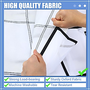 Windyun 2 Pcs 70 Large White Mesh Pockets over the Door Shoe Organizer Shoe Rack Closet Holder Behind Door Shoe Hanger Hanging Cruise Ship Essentials Organizer Nonslip, Each with 35 Pockets