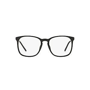 Ray-Ban RX5387F Low Bridge Fit Square Prescription Eyeglass Frames, Black/Demo Lens, 54 mm