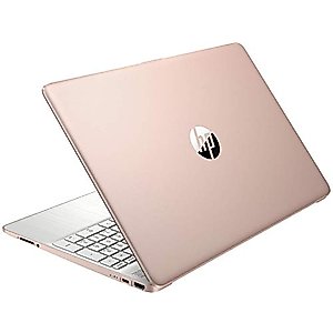 HP 15.6inch HD Laptop, AMD Quad-Core Ryzen 5 3500U Processor Up to 3.70GHz, 8GB DDR4 RAM, 256GB NVMe M.2 SSD, AMD Radeon Vega 8 Graphics, Win10 OS, Rose Pink (Renewed)