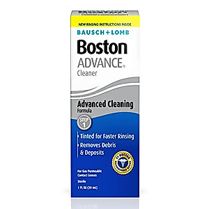 Boston Cleaner for Rigid Gas Permeable Contact Lenses, Advance Formula, 1-Ounce Bottles (Pack of 2)