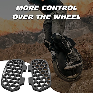 Inmotion V11 V12 V13 Series Honeycomb Foot Pedals, Electric Unicycles Accessories Spiked Non-Slip Off-Road Pedals with Magnet High-Density Aviation 6061 Aluminum