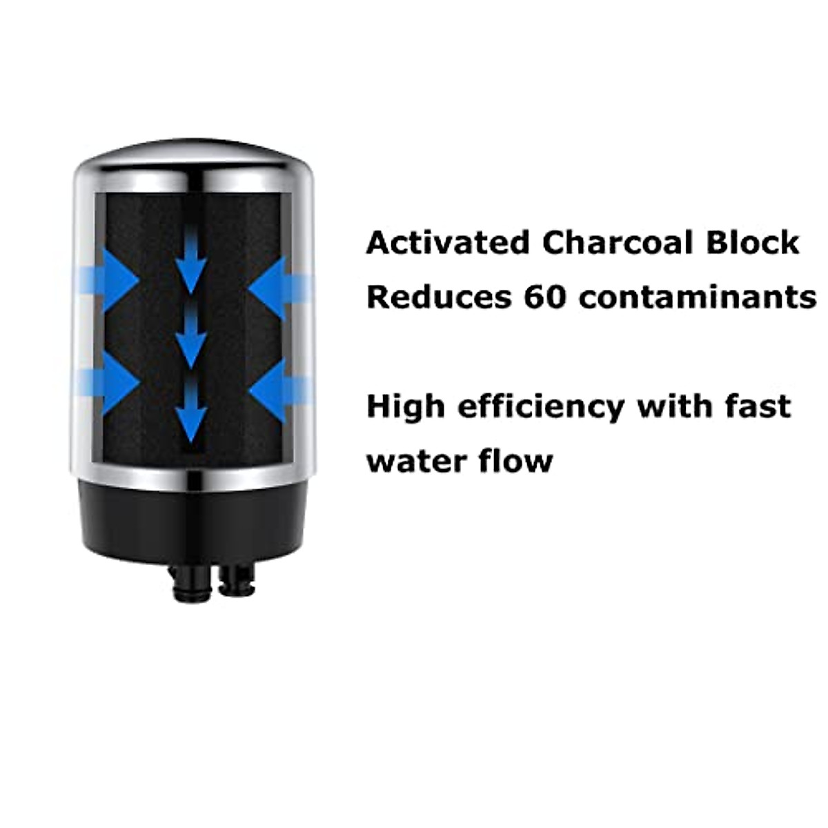 NRP Premium Faucet Water Filter Replacement for BRITA standard system, chrome tap water filter Reduces Lead, BPA Free - 3Pack