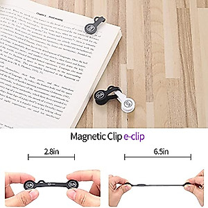 SUNFICON 10 Pack Earbuds Cords Organizers Magnetic Cable Clips Organizers Bookmark Clips Whiteboard Noticeboard Fridge Magnets USB Cable Manager Keeper for Home Kitchen Office School,Gray White Black