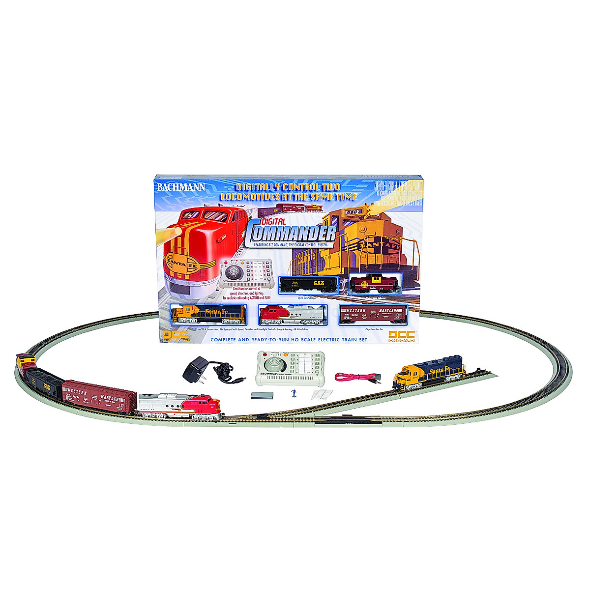 Bachmann Trains - Digital Commander DCC Equipped Ready To Run Electric Train Set - HO Scale