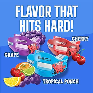 Shock Doctor Kool Aid Lip Guard Mouth Guard - Max Air Flow, Full Mouth Protection Compatible with Braces, Lip Guard, Instant Fit Mouthguard for Football, Hockey, Lacrosse