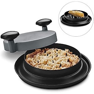GARENT Chicken Shredder, Alternative to Bear Claws Meat Shredder, Meat Shredding Tool with Handles and Non-Skid Base Suitable for Pulled Pork, Beef and Chicken-Dishwasher Safe (Black)-1