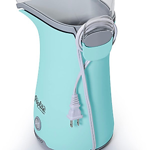 Presto 04867 Poplite Plus Hot Air Popcorn Popper - Built-In Measuring Cup + Melts Butter, Easy to Clean, Built-In Cord Wrap, 18 Cups, Aqua