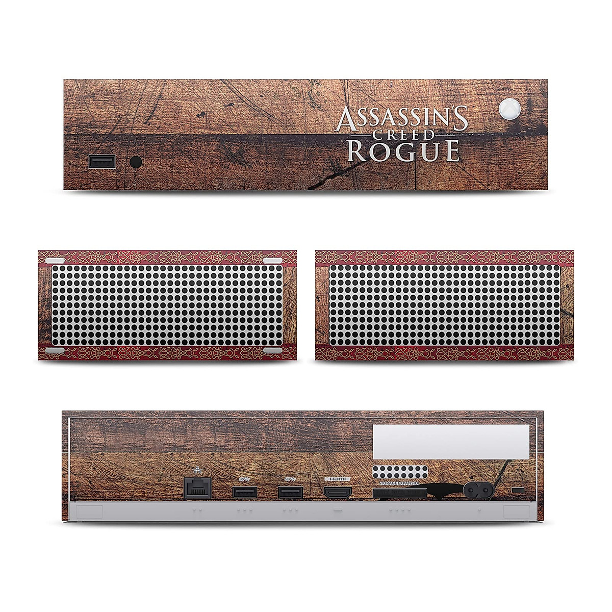 Head Case Designs Officially Licensed Assassin's Creed Pattern Planks Rogue Key Art Vinyl Sticker Gaming Skin Decal Cover Compatible With Xbox Series S Console and Controller Bundle