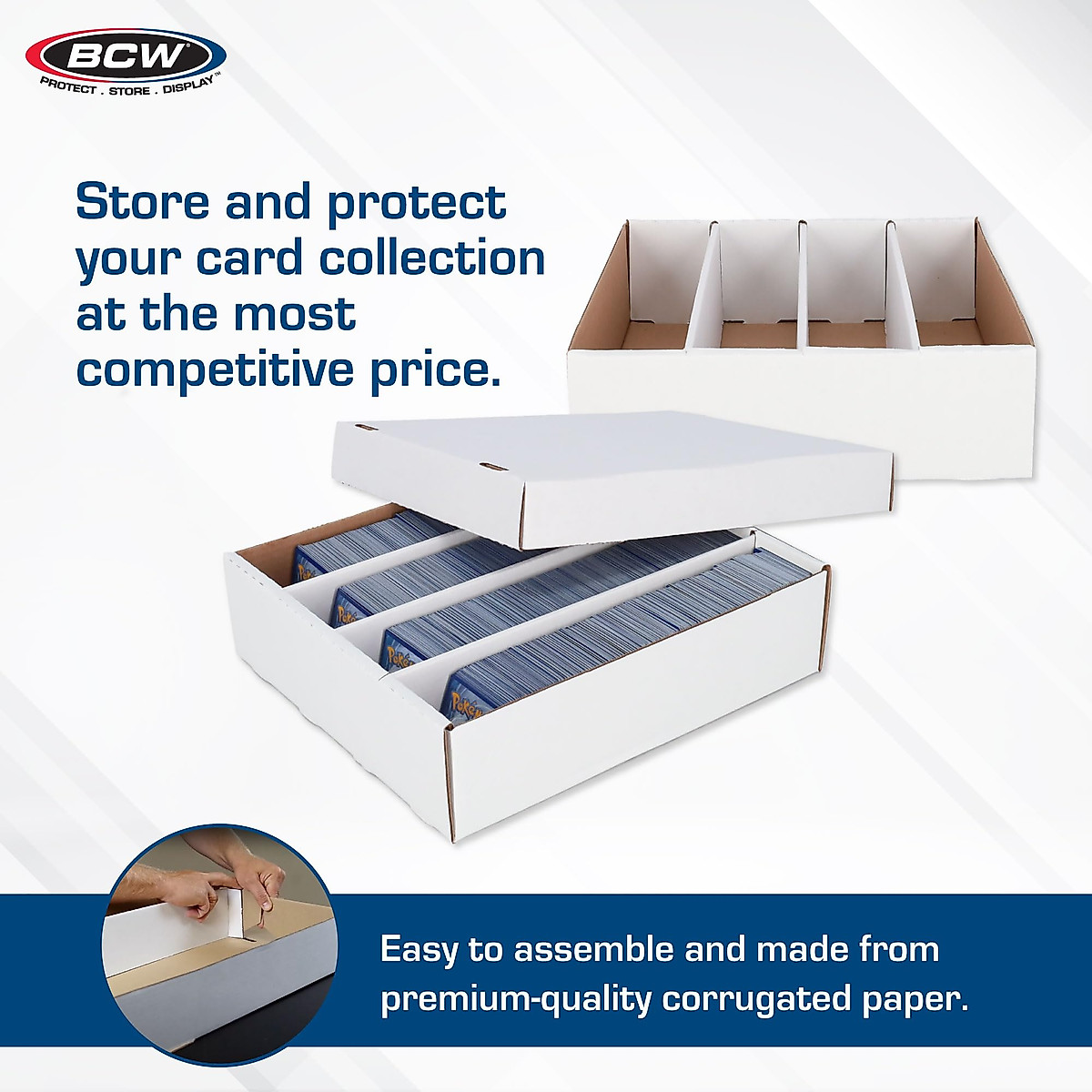 BCW Monster Box - 2ct Trading Card Storage Box | Holds 3200 Cards | Sports & Trading Card Storage