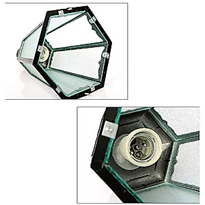 ZZYJYALG European Garden Lights Landscape Lights Retro Outdoor Home Led High Pole Garden Waterproof Outdoor Street Light E27 Courtyard Light Street Lamp Villa Garden Community High Post Lamp