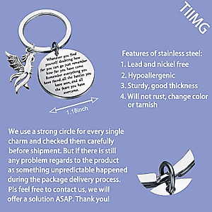 TIIMG Rising Phoenix Nspirational Gifts Phoenix Keychain New Beginning Jewelry Gift For Women Wife Lover (Phoenix whenever)