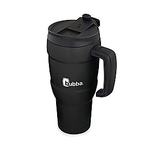 Bubba Hero XL Vacuum-Insulated Stainless Steel Travel Mug, Large Travel Mug with Leak-Proof Lid & Sturdy Handle, Keeps Drinks Cold up to 21 Hours or Hot up to 7 Hours, 30oz Licorice