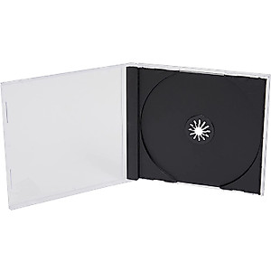 Q Connect KF02209 Cd Jewel Case - Black/Clear (Pack of 10)