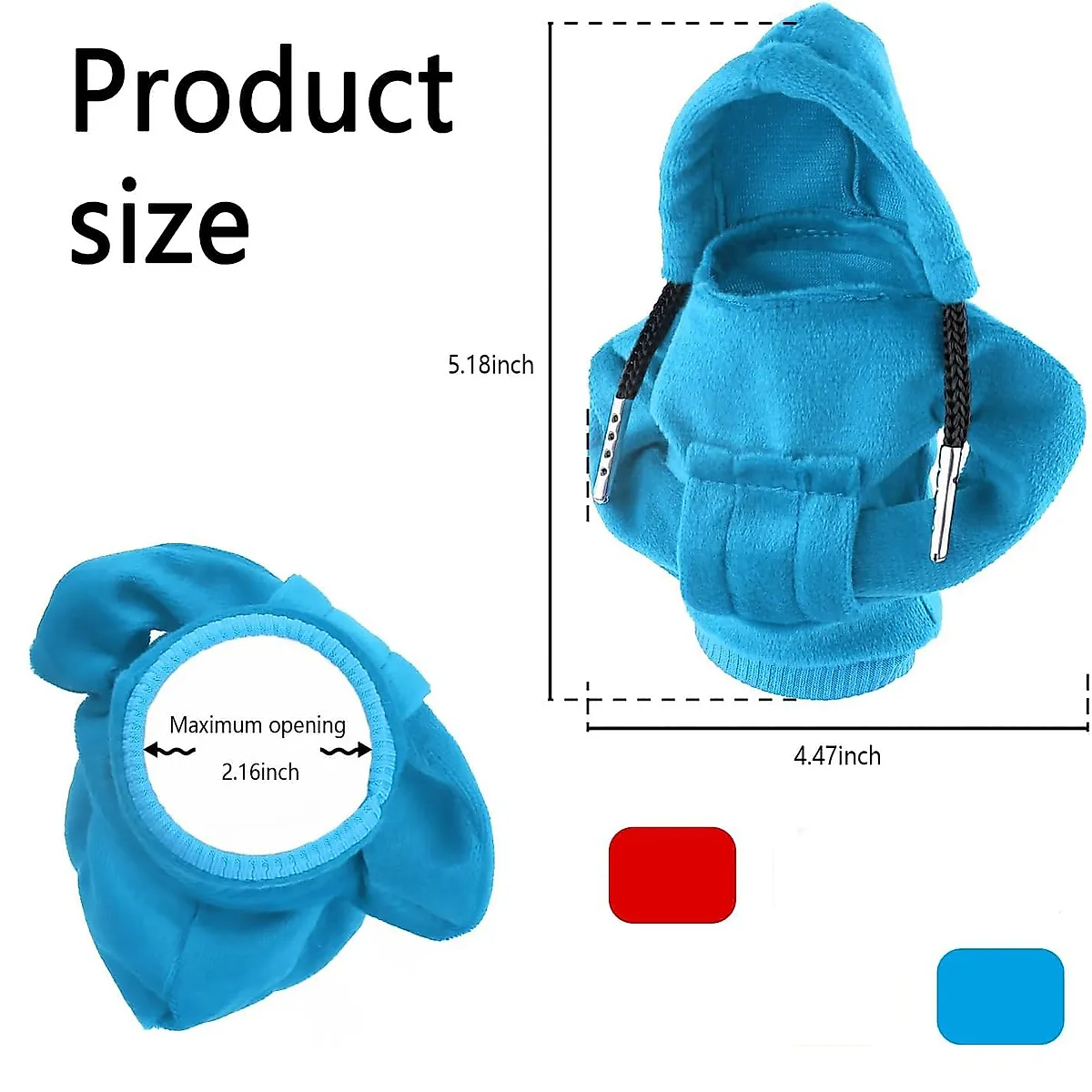 Jorlzeut 2023 New Car Gear Shift Cover Hoodie Car Gear Shift Cover, Mini Hoodie for Car Shifter, Car Gear Shift Knob Hoodie, Hoodie Shift Knob Cove（2PCS ）