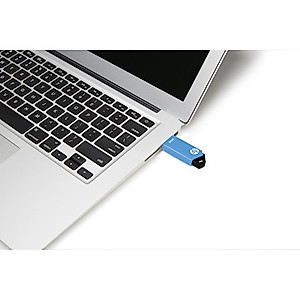HP 64GB v150w USB 2.0 Flash Drive, Blue