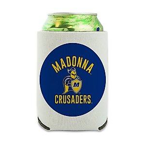 Madonna University Crusaders Logo Can Cooler - Drink Sleeve Hugger Collapsible Insulator - Beverage Insulated Holder