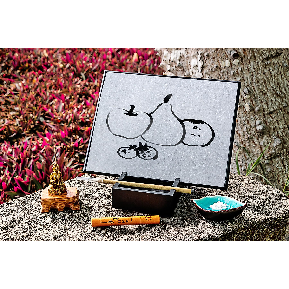 Meditation Gifts Buddha Drawing Board - Woman Relaxation Gifts Man Zen Gifts Decor Office Home Relaxing Art Water Painting Board Unique Stress Relief Birthday Valentine Gifts for Adults Him Her