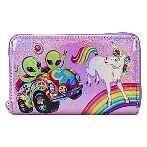 Loungefly Lisa Frank Color Block Faux Leather Wallet